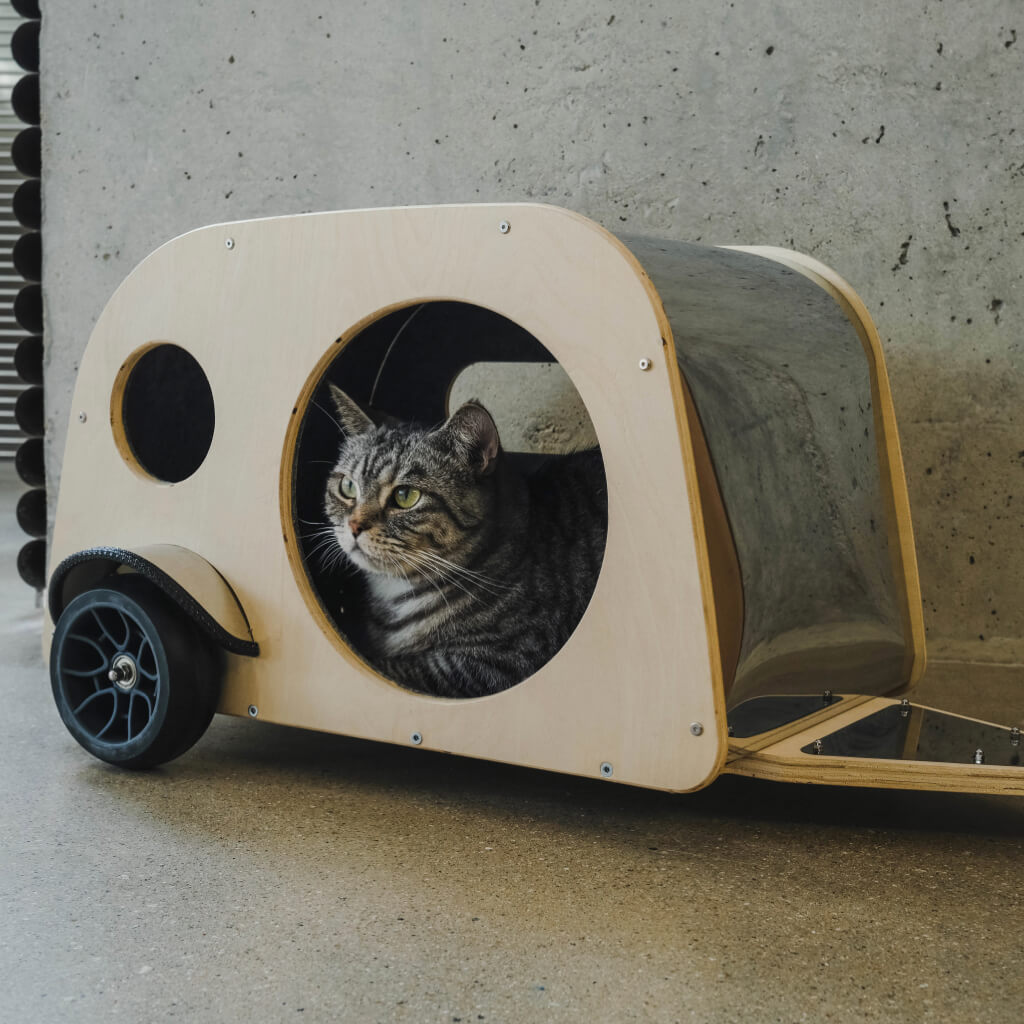 Design Pet Camper Cave Bed | Design Cat Furniture – Pewos
