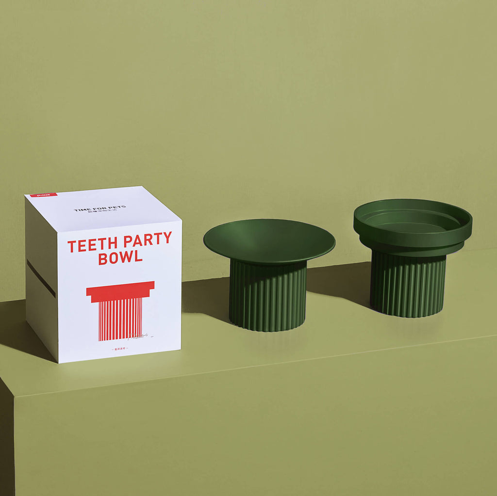 Teeth Party Pet Bowl - # Moss – Pewos
